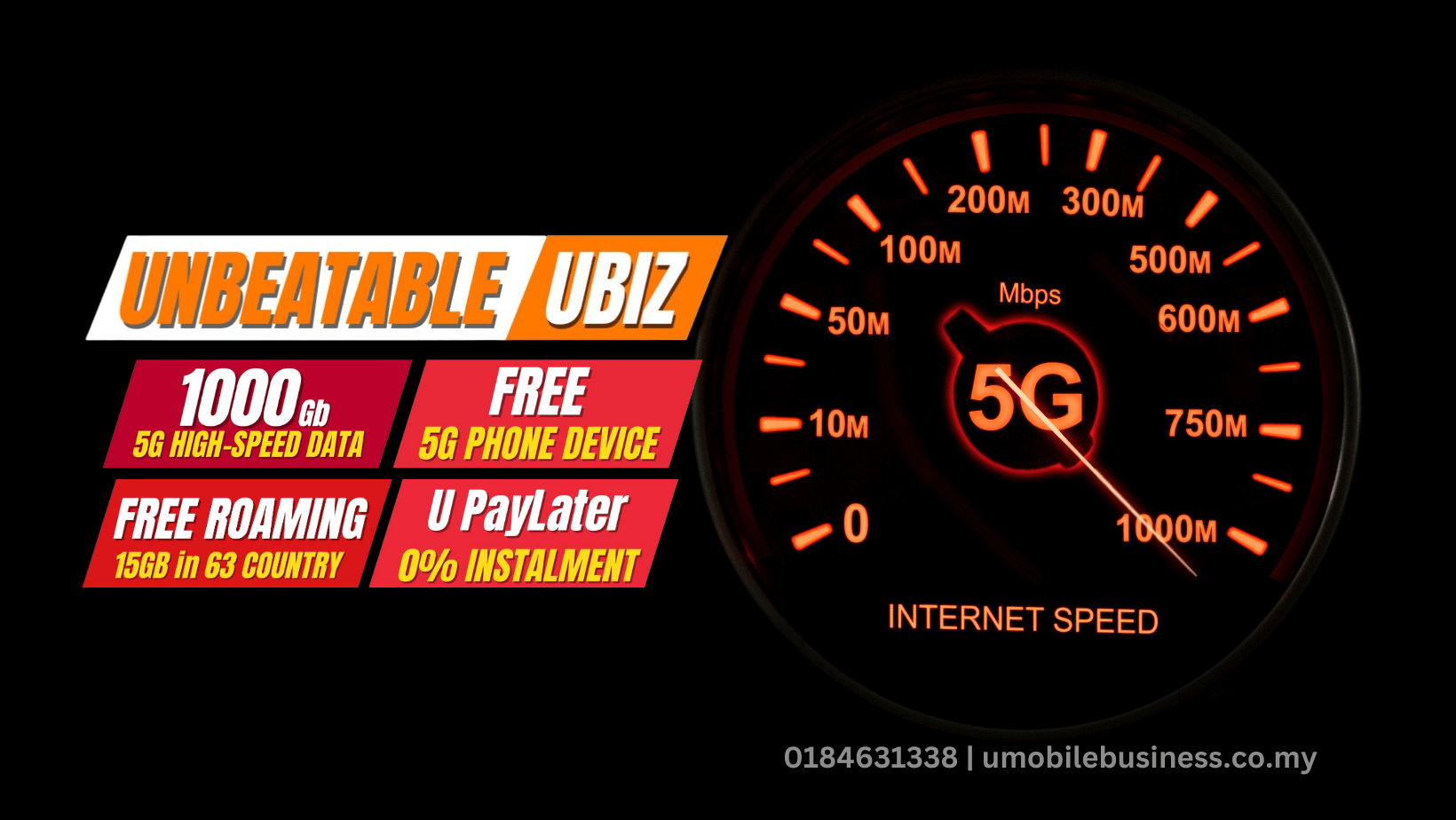 U Mobile Business Postpaid for 5G Business Roaming for free